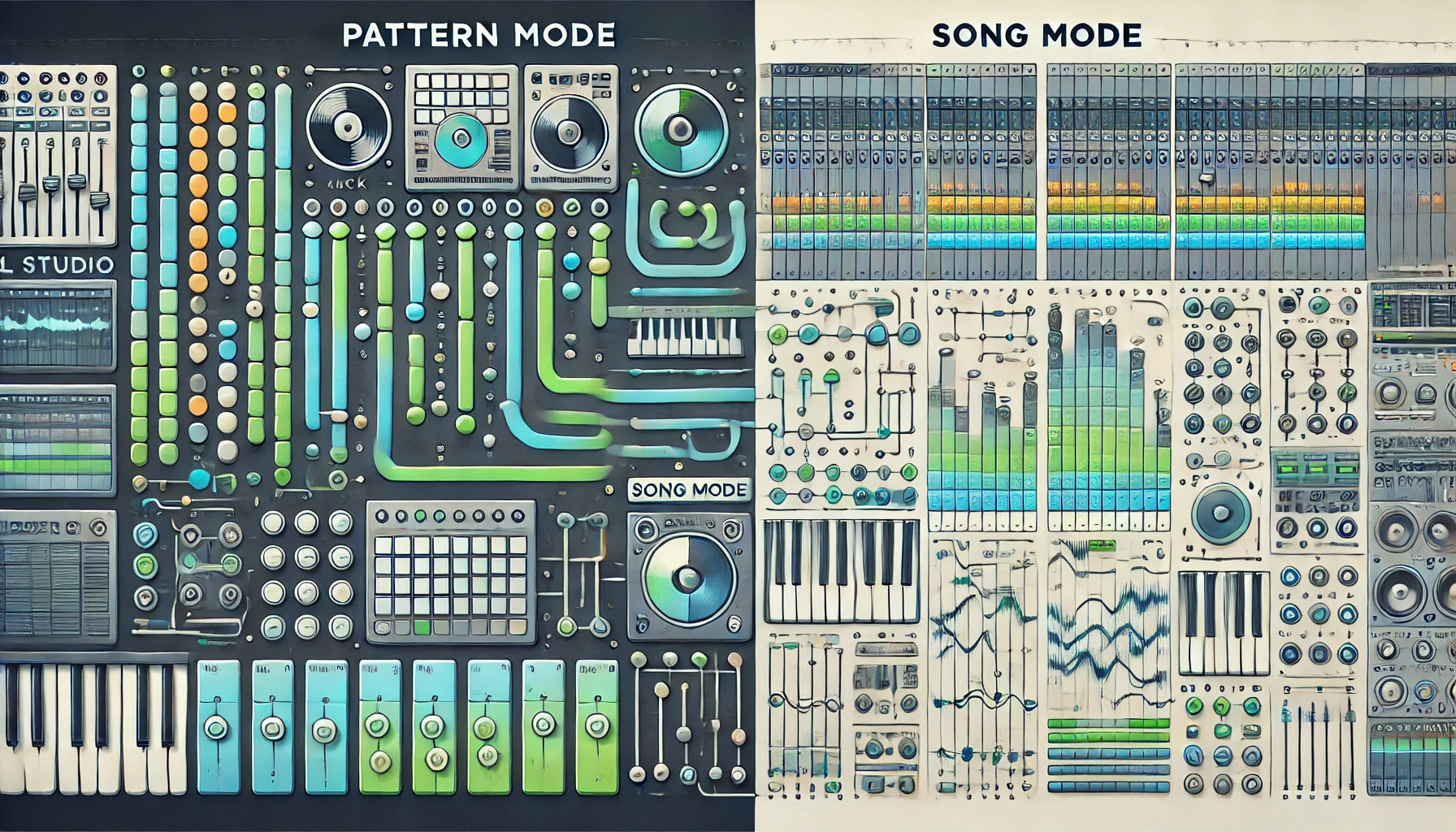 Pattern vs. Song Mode in FL Studio 21